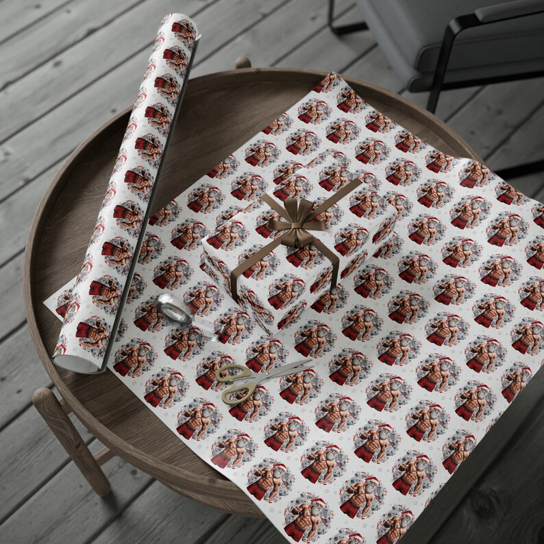 Sexy Santa Wrapping Paper - Etsy