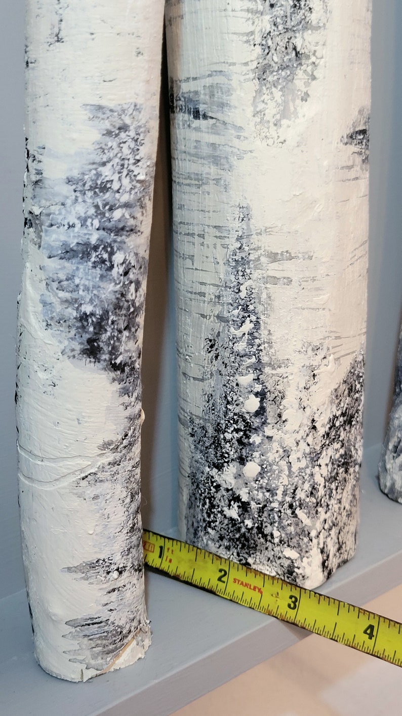 3D Birch/aspen Tree Logs 100% Wood - Etsy