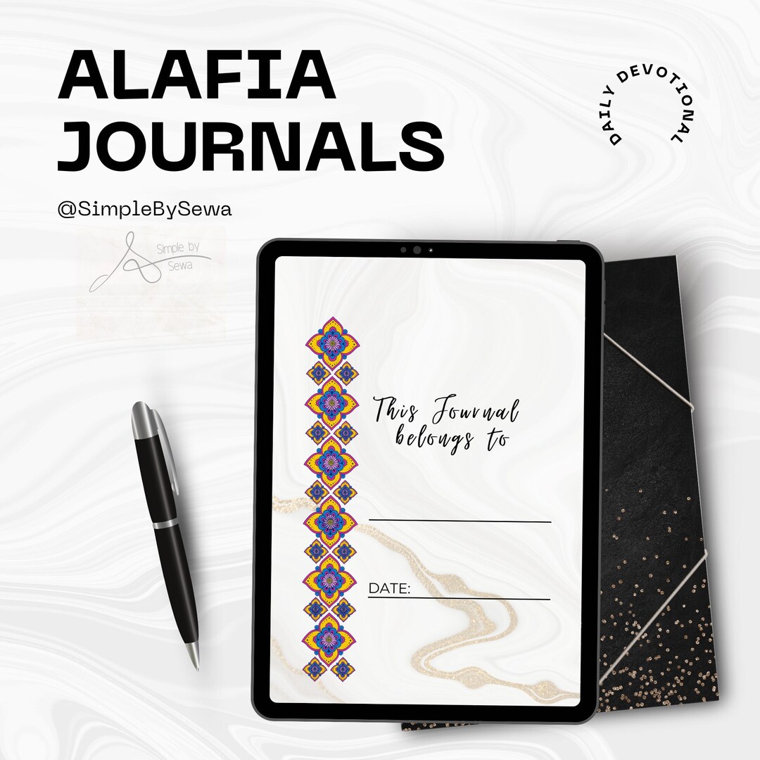 Digital Daily Reflection Journal, Undated Journal, Marble Journal ...