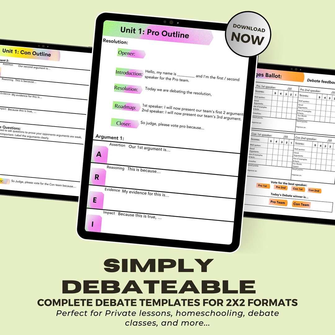 2x2 Debate Format, Private Classes, Online Classes, Middle School ...