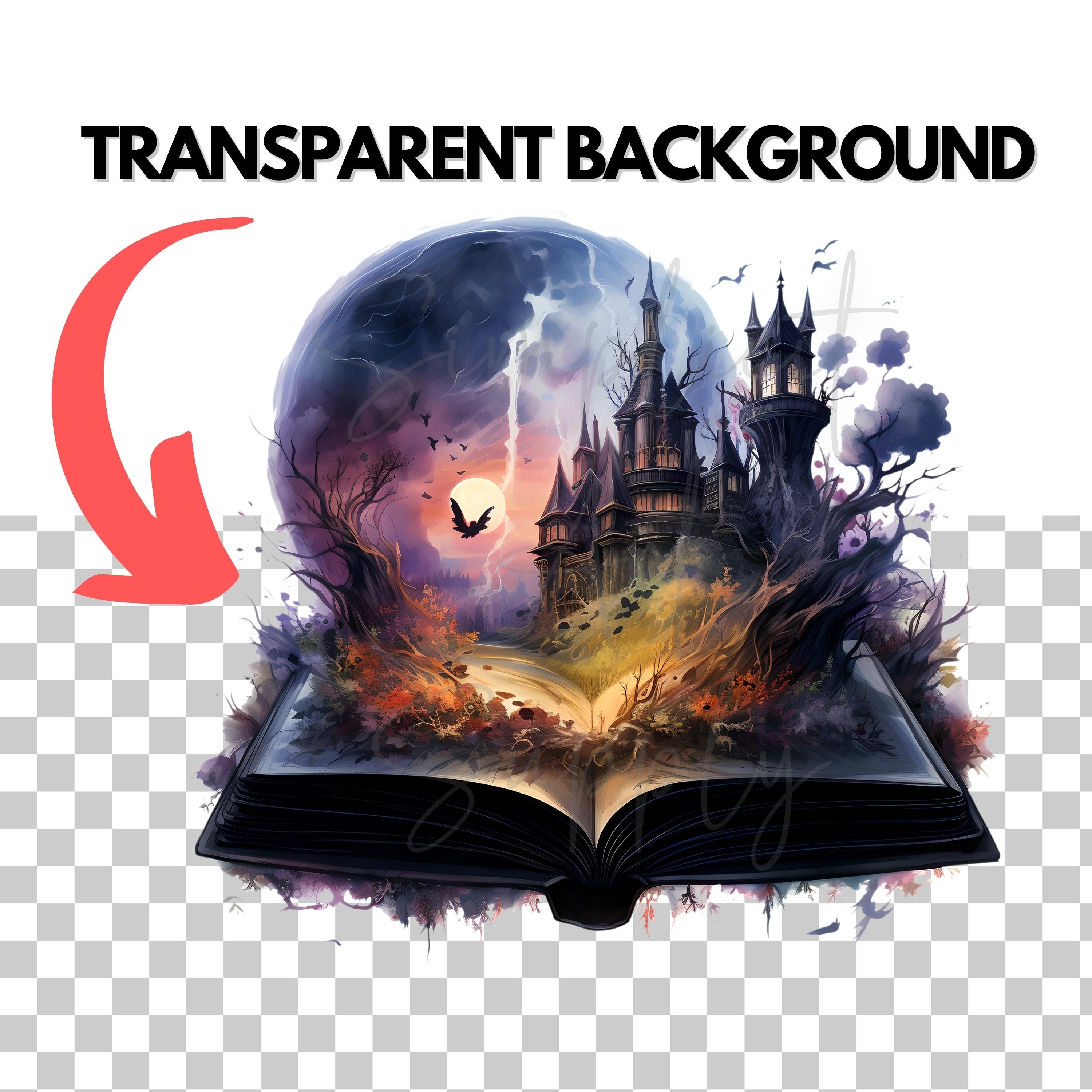 Fantasy Book Bundle PNG, Transparent Background, Digital Fantasy Book ...