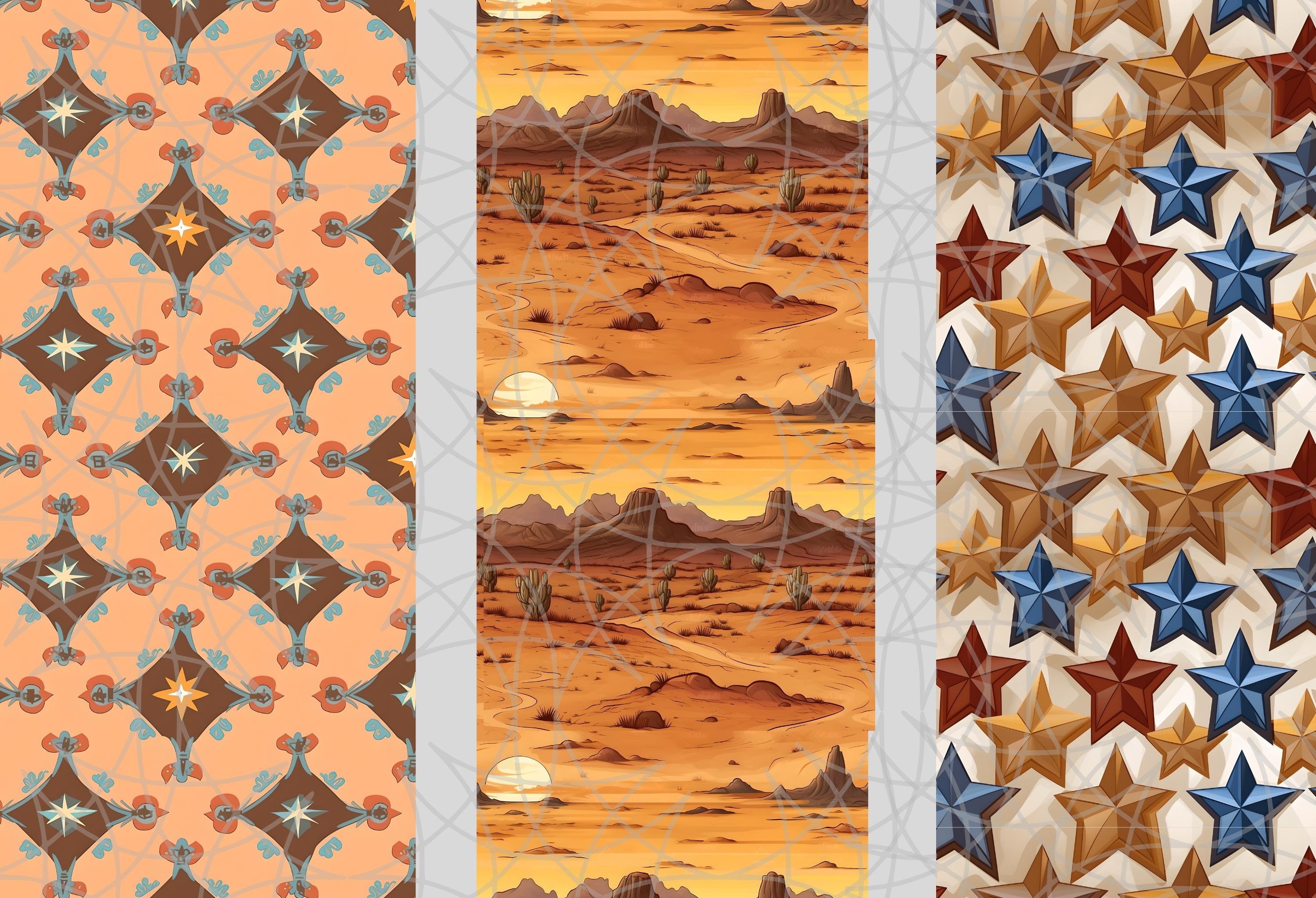 COUNTRY WESTERN - Western Seamless Repeat Pattern, Retro Backgrounds ...