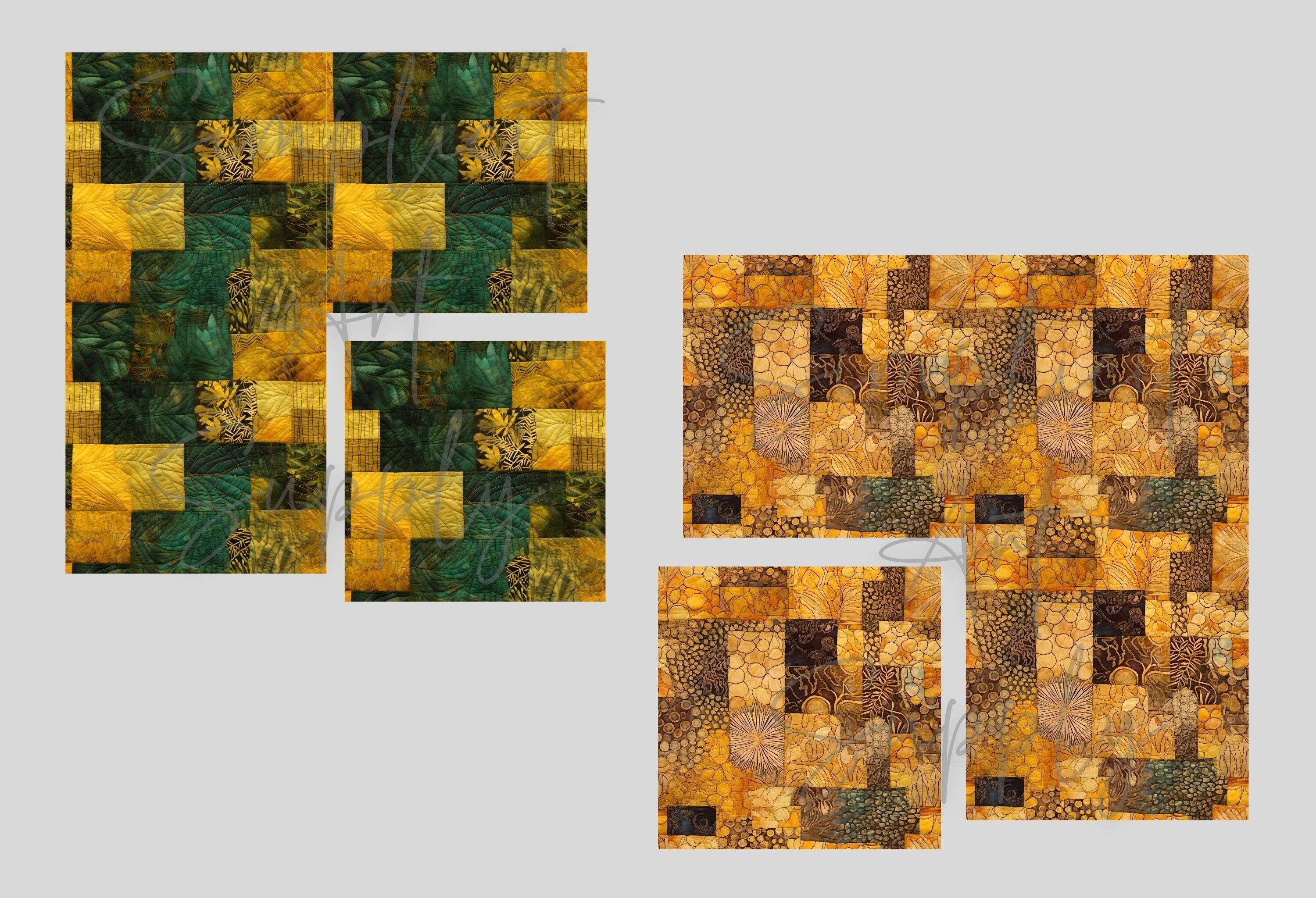 40 Batik Quilt Textures Seamless Pattern Digital Paper Bundle, Quilt ...