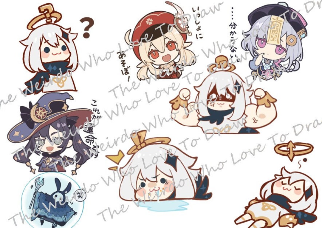 Genshin PNG Stickers-416 Designs-instant Download - Etsy