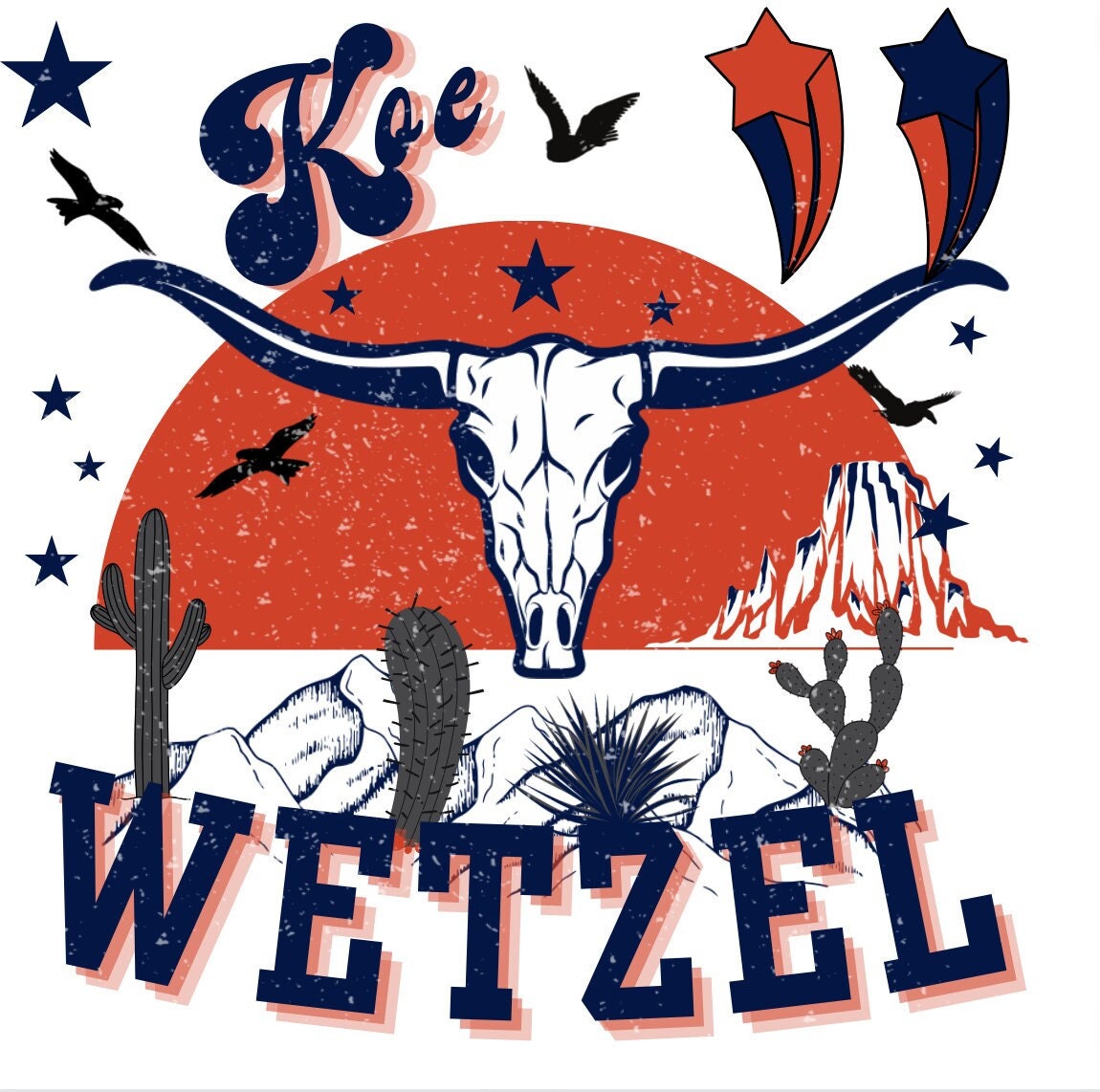 KOE Wetzel PNG FILE Front and Back Design - Etsy