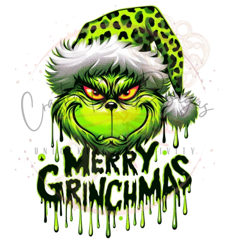 Leopard Merry Grinchmas Lime Green - Etsy