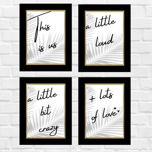 This is Us, Inspirational Wall Art for Home Decor, Family Wall Poster ...