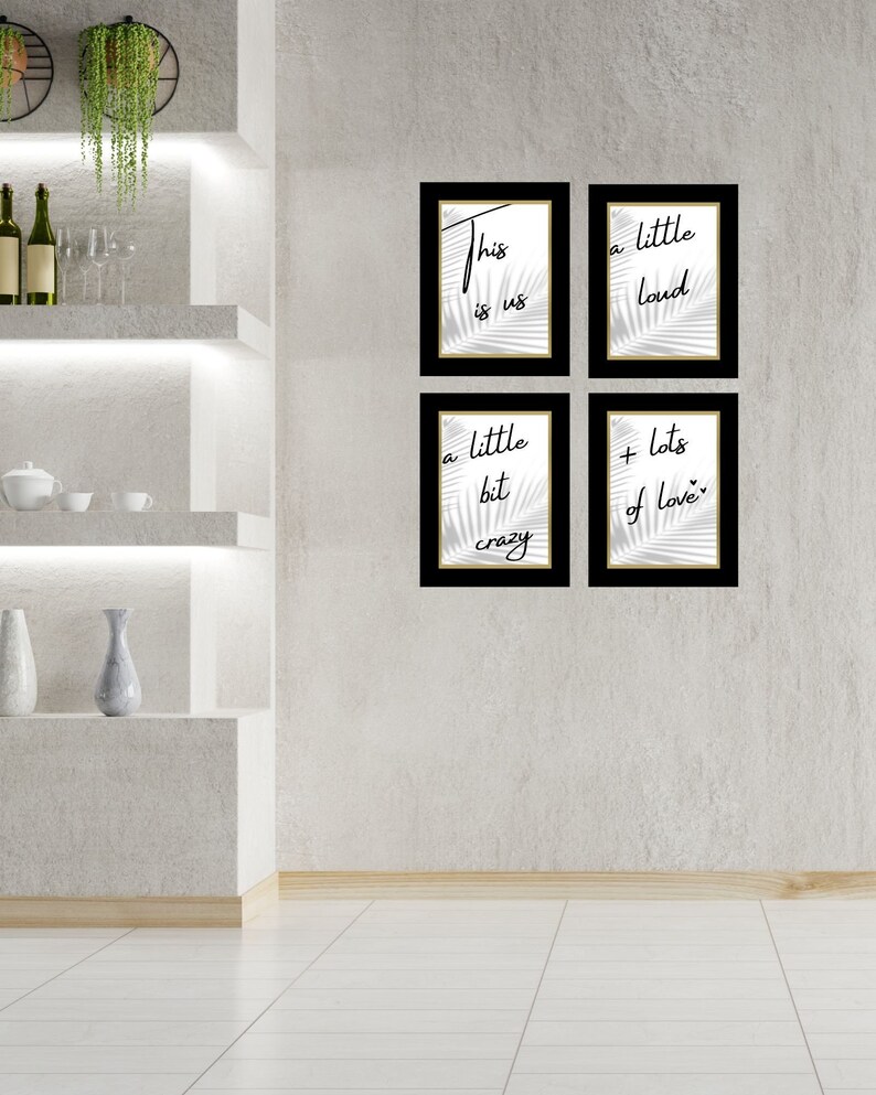 This is Us, Inspirational Wall Art for Home Decor, Family Wall Poster ...