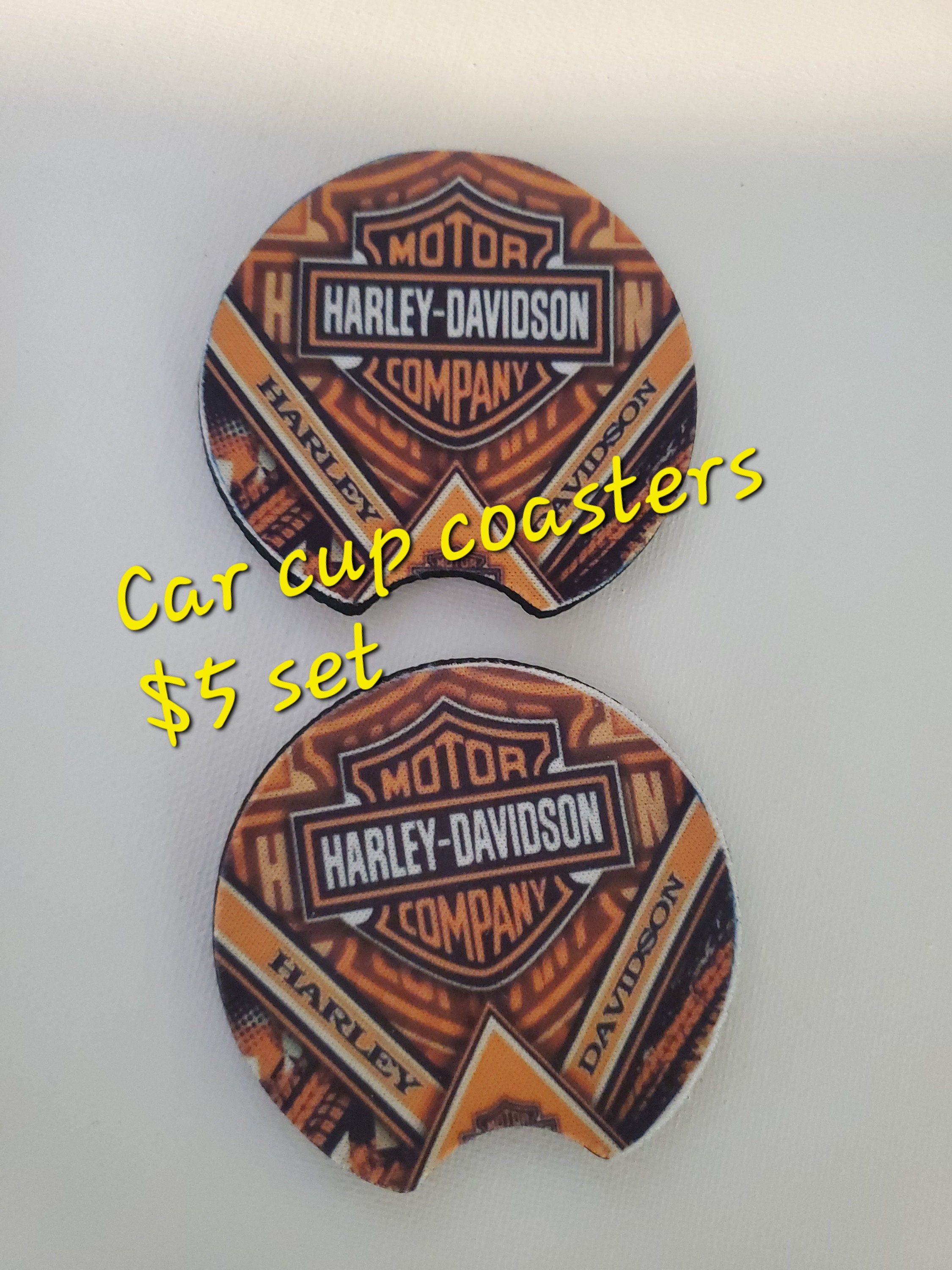 Harley Davidson Car Coasters - Etsy