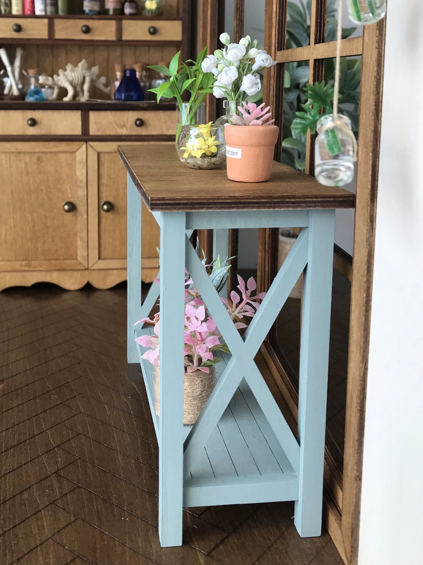 1:6 Miniature Dollhouse DIY KIT Kitchen Island Table; 1/6 Scale ...