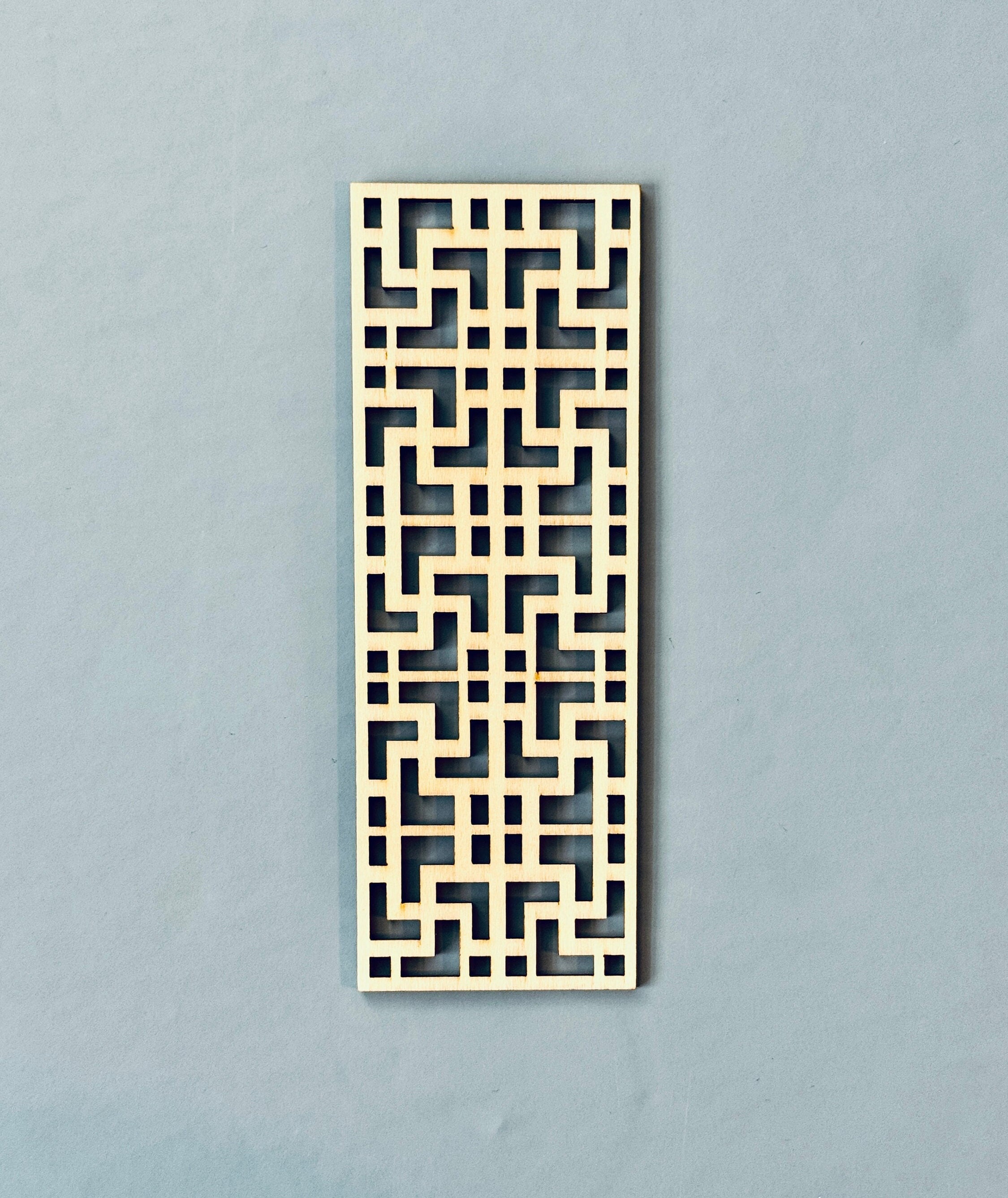 Geometric Handcrafted Wooden Lattice Panel DIY Miniature Dollhouse ...