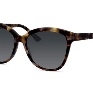 Elegant Tortoiseshell Wide-framed Polarized UV Sunglasses With Gradient ...