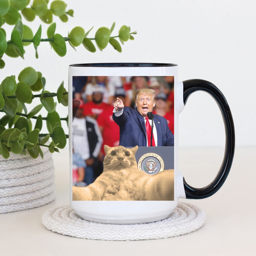 Cat Selfie Trump Rally Mug: Sarcastic Political Gift - Etsy