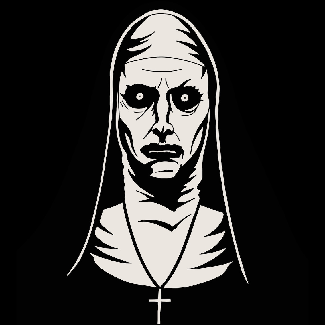 Christian Woman Svg,nun Svg,catholic Svg,nun Tattoo Svg,the Nun Mask ...