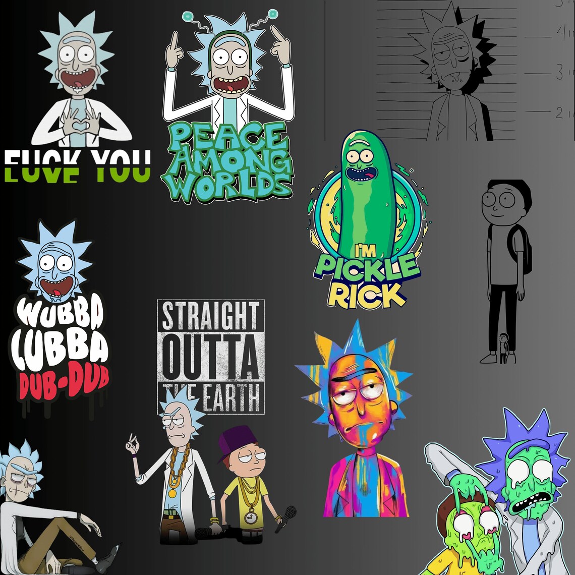 Rick and Morty Svg Bundle,rick Morty Svg Cut File,rick and Morty File ...