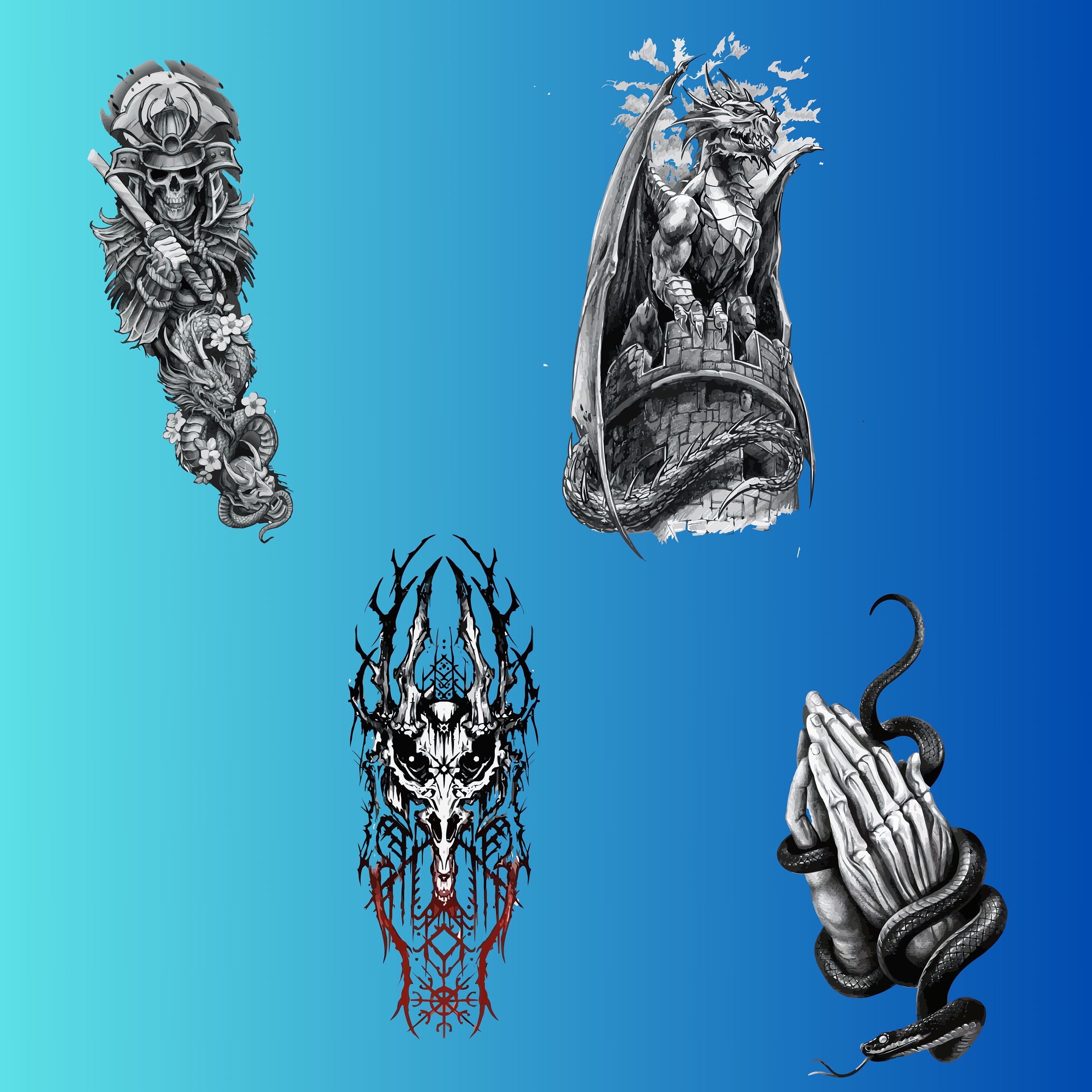 Various Tattoo Designs:personalize Your Art With SVG and PNG Files ...