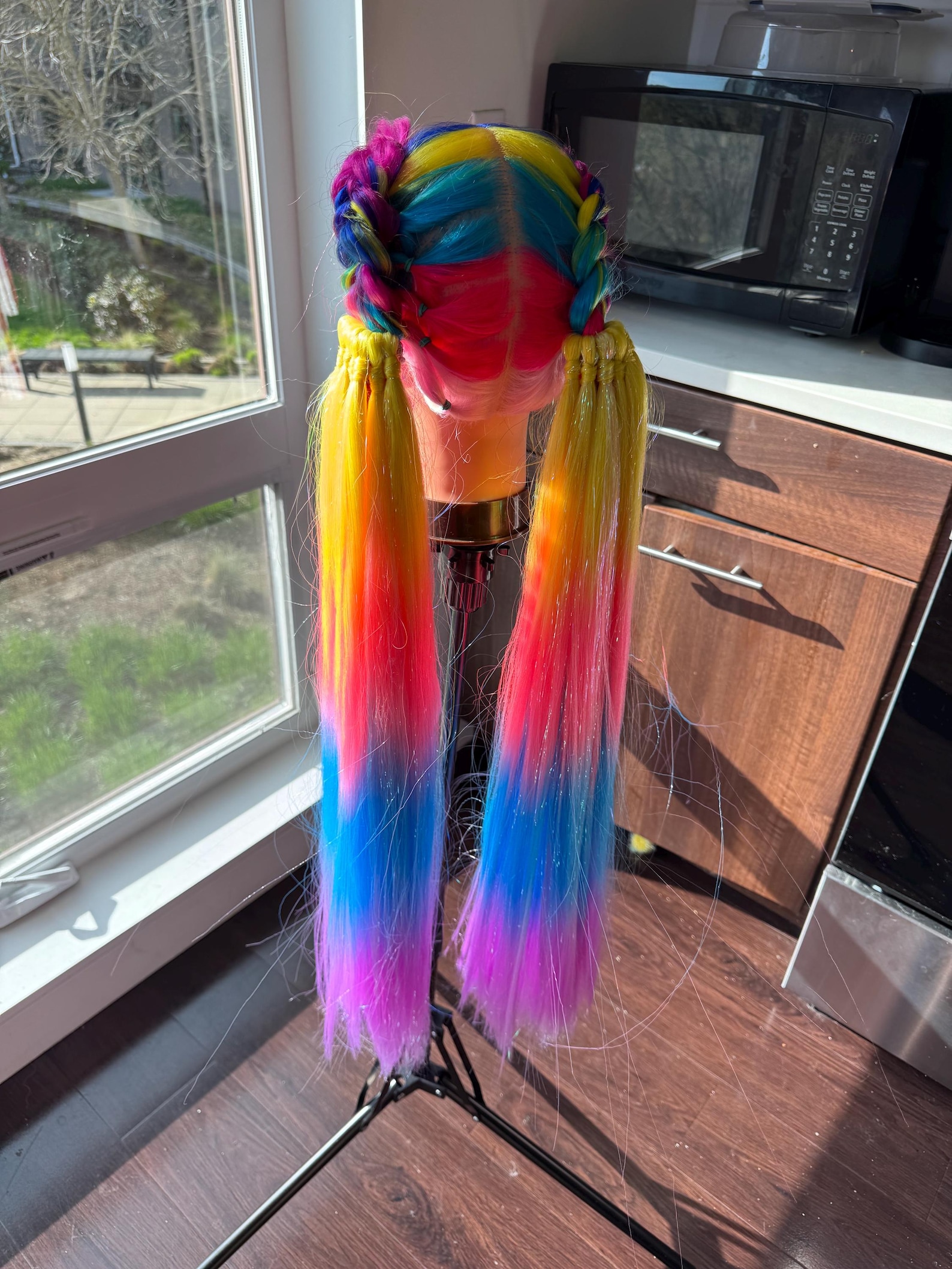 Summertime: Two Handmade 24-inch Rainbow Hair Extensions - Etsy