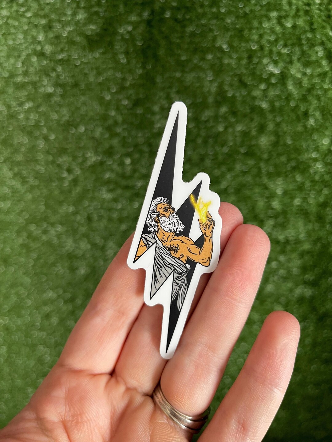 Zeus Bolt | Lineman | Blue Collar | Great for Hardhat, Toolbox, Cooler ...