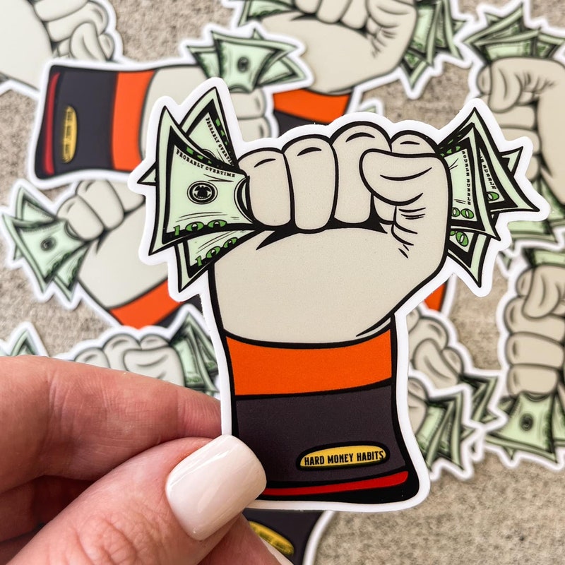Hard Money Sticker - Etsy