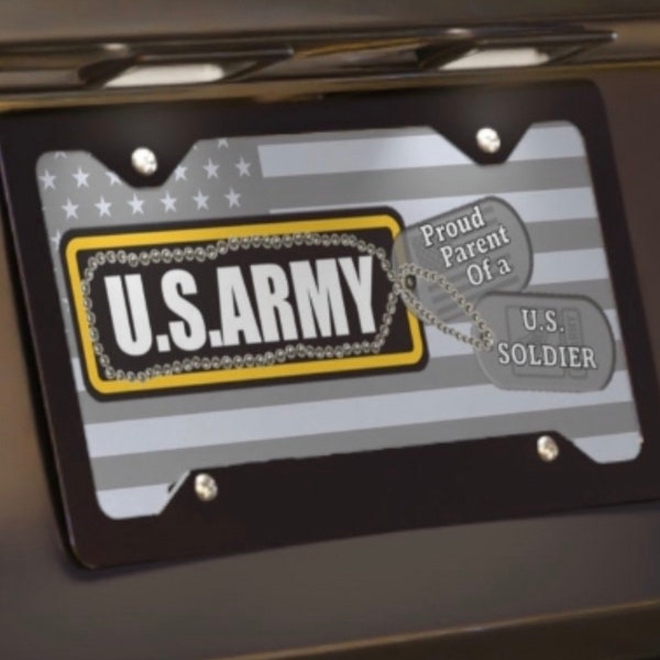 Us Army Front License Plate - Etsy