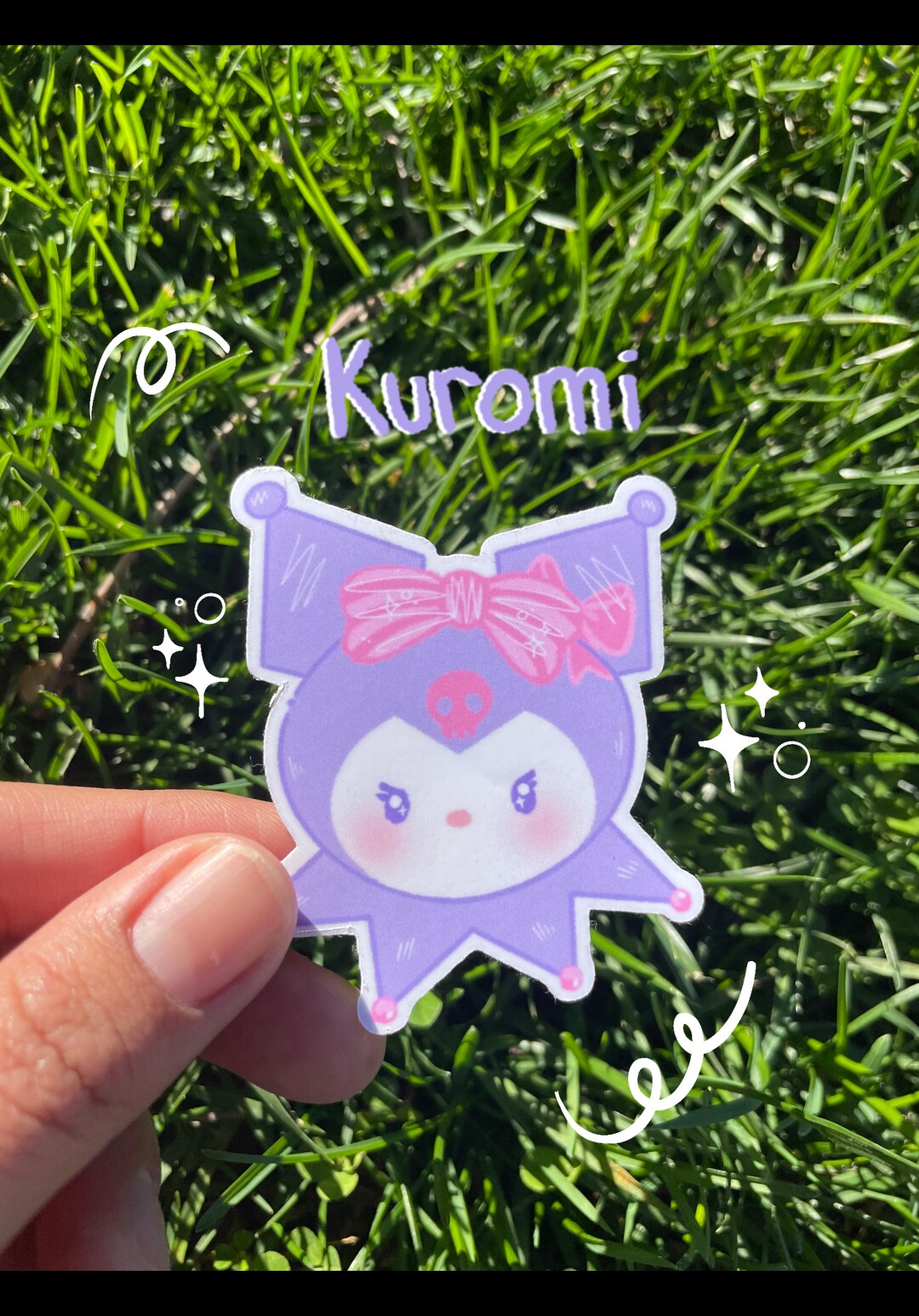 Kuromi Cute Laminated Die Cut Sticker / Weatherproof Matte / for Phone ...