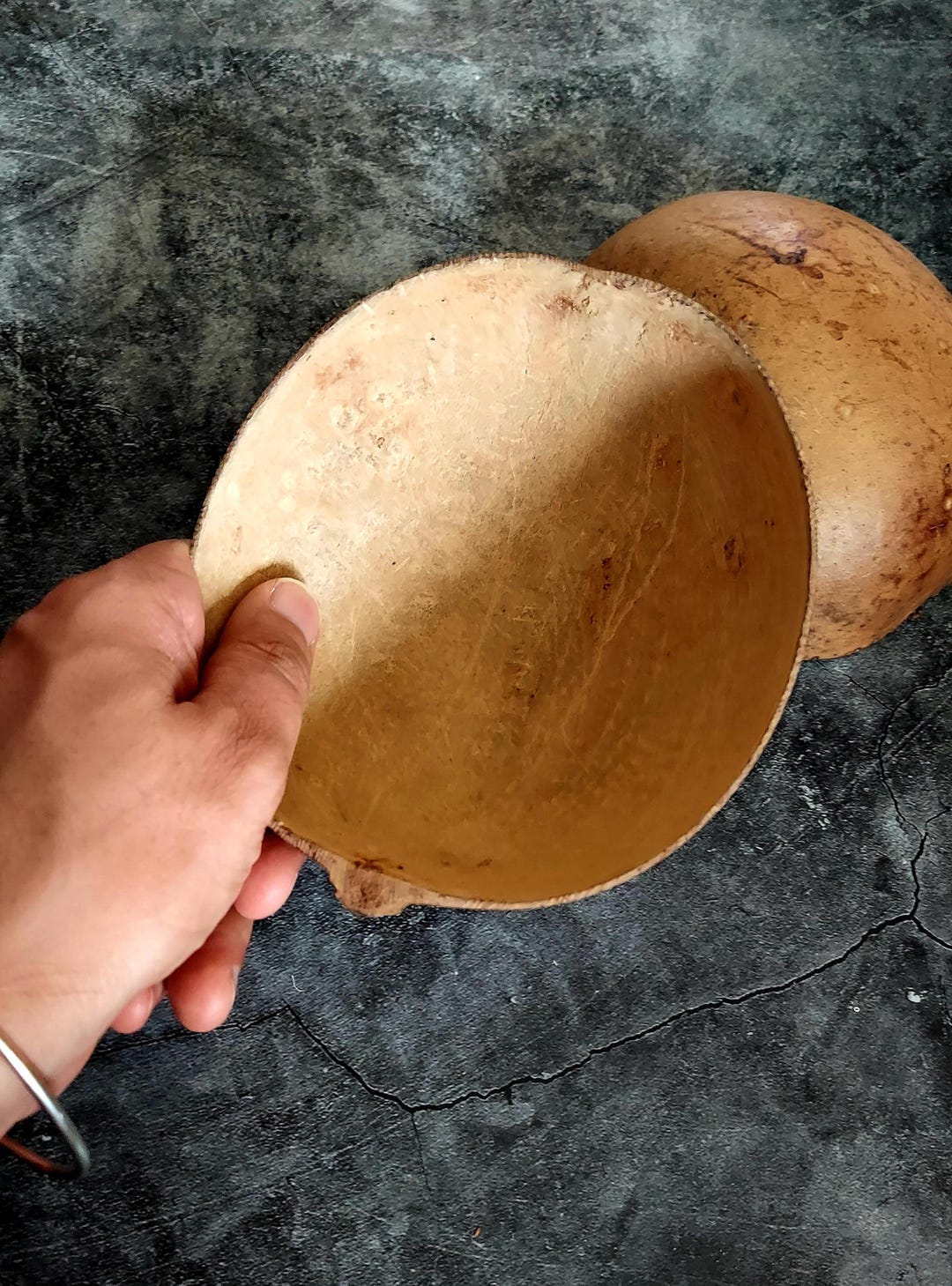 Jicara, Kwi Elegu Bowl Divination Dilogun Adimue Large Calabash Gourd ...