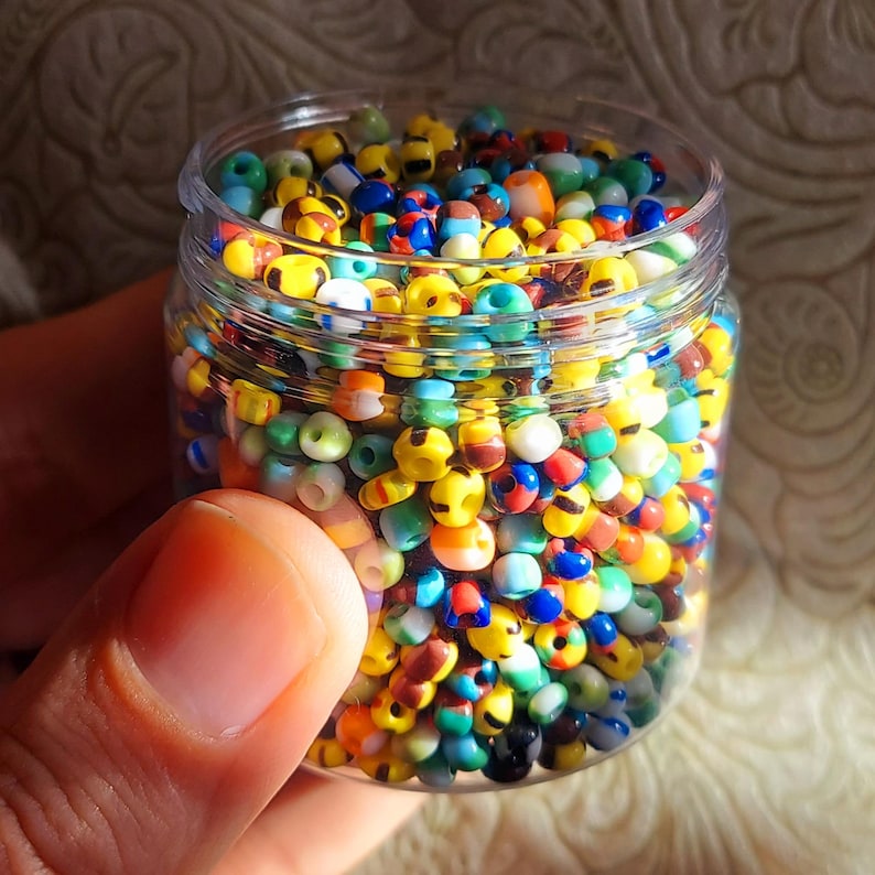 Orisha Beads 6/0 Czech Seed Beads in Jars – for Elekes, Ilekes, Ildes ...