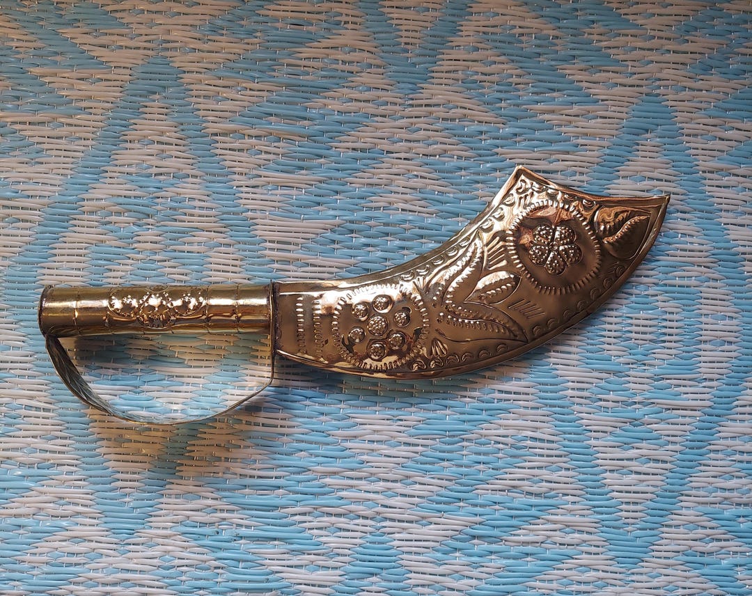 Oshun Sword Brass Osun Oxum Yoruba Cutlass Oshun Brass Tool Osun Corona ...