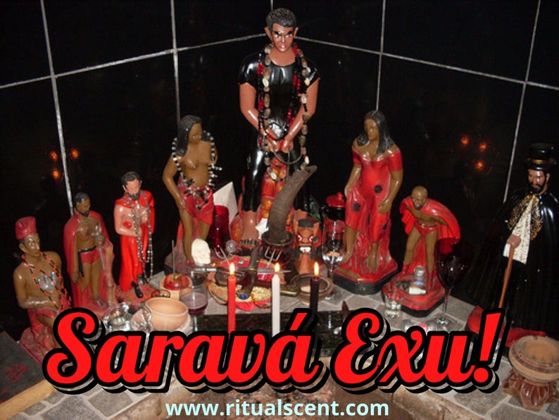 Handmade Iron Exu Trident Ferramenta – Quimbanda Altar Staff for ...