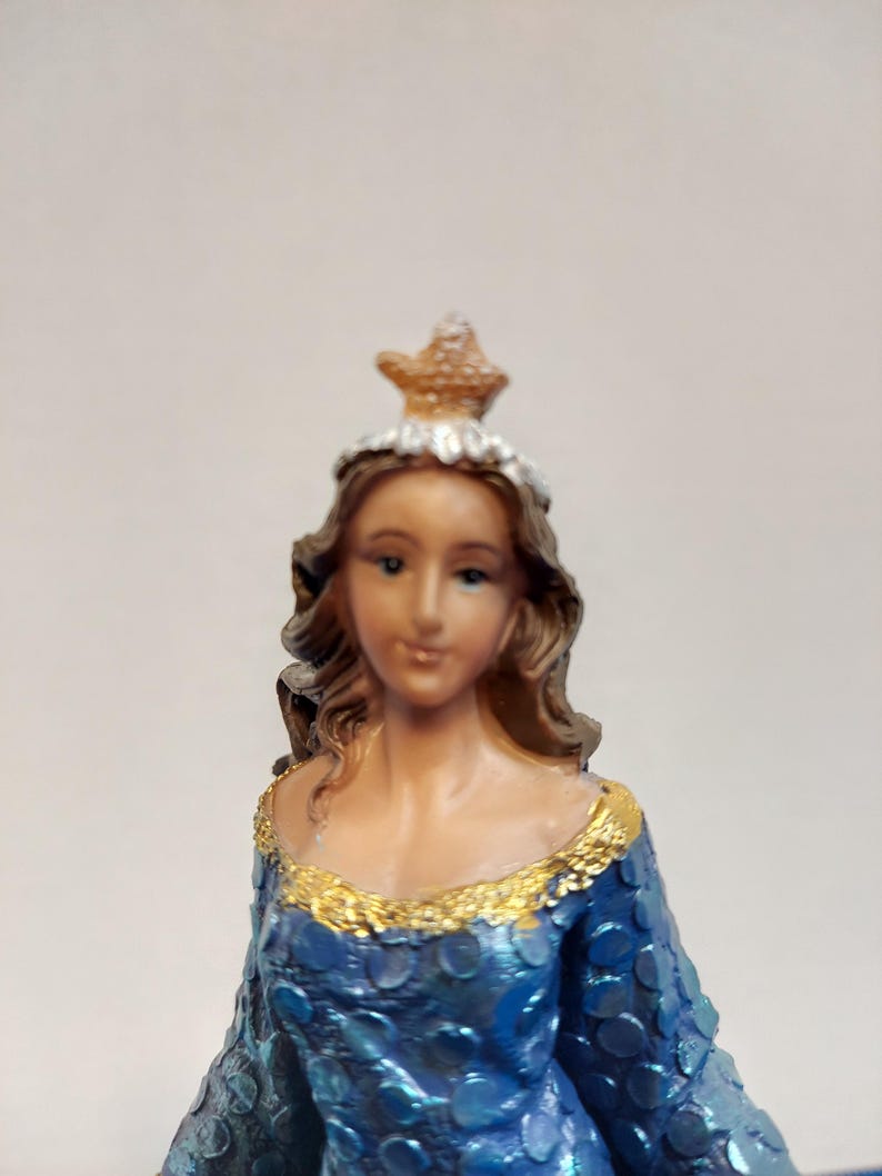 Diosa Del Mar Yemaya Statue Sirena Mermaid Figure Blue Sea Goddess ...