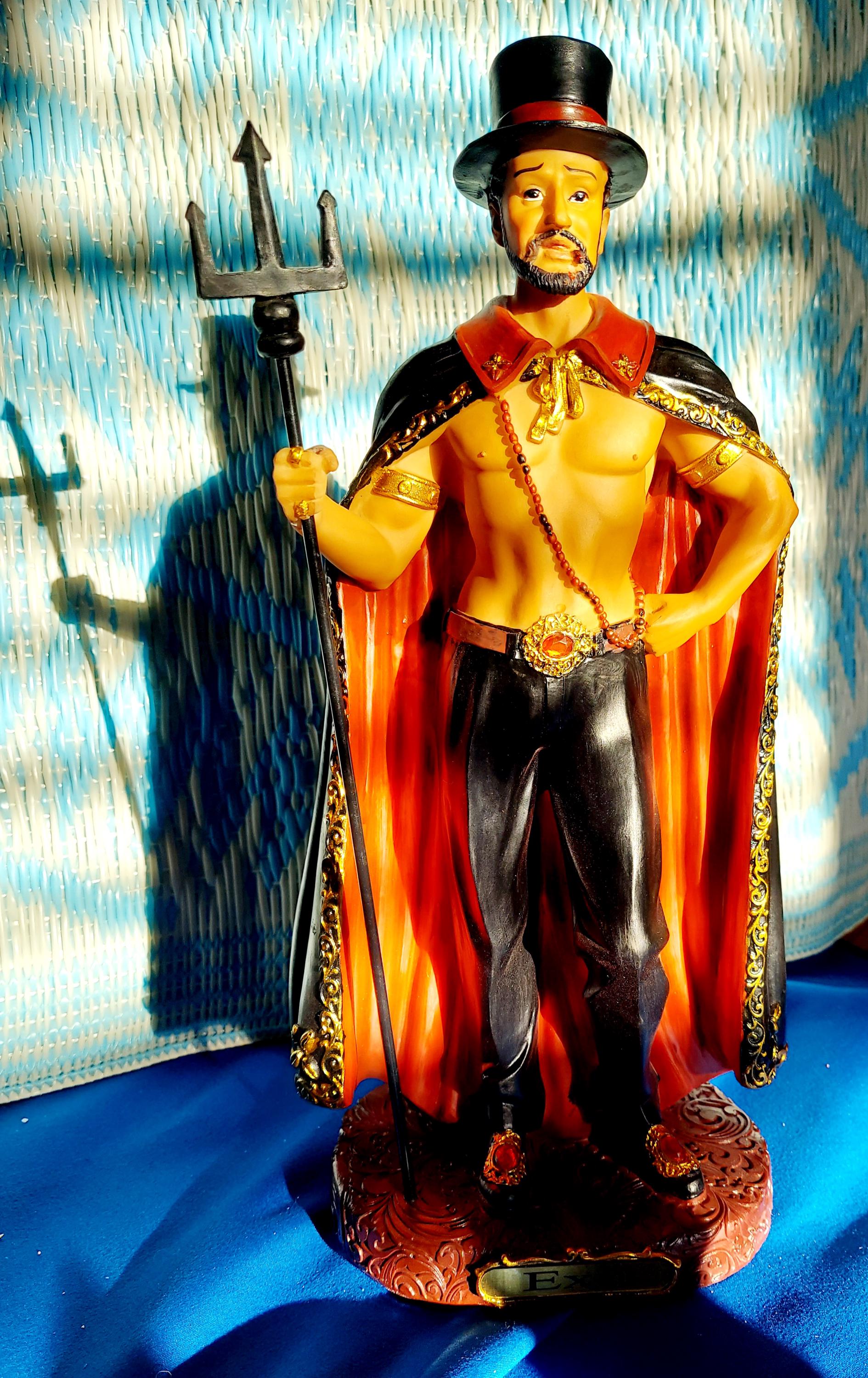 Esu Exu Statue Orixa Eshu Candomble Umbanda 12" Statue Legba Esu Eleke ...