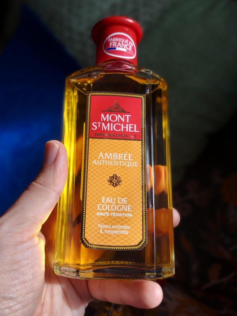 Mont Saint Michel Amber Cologne Vodou, Authentic French Eau De Cologne ...