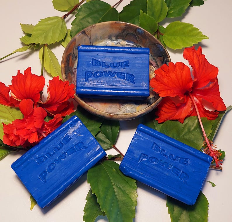 Blue Power Soap, Añil Indigo Bluing, Spiritual Cleansing Baño - Etsy México
