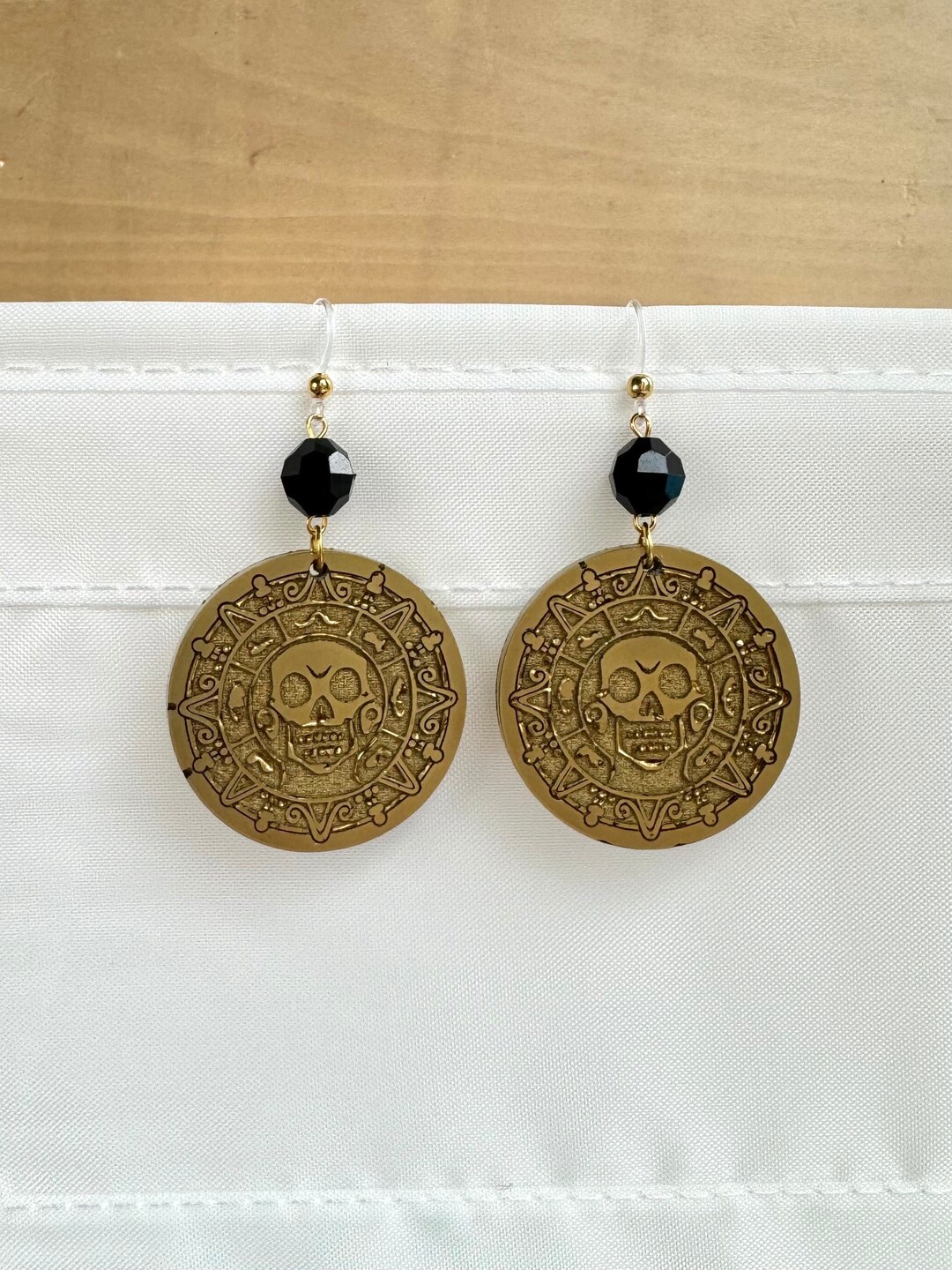 Pirate Coin Earrings - Pirates of the Caribbean - Pirate Night Earrings ...