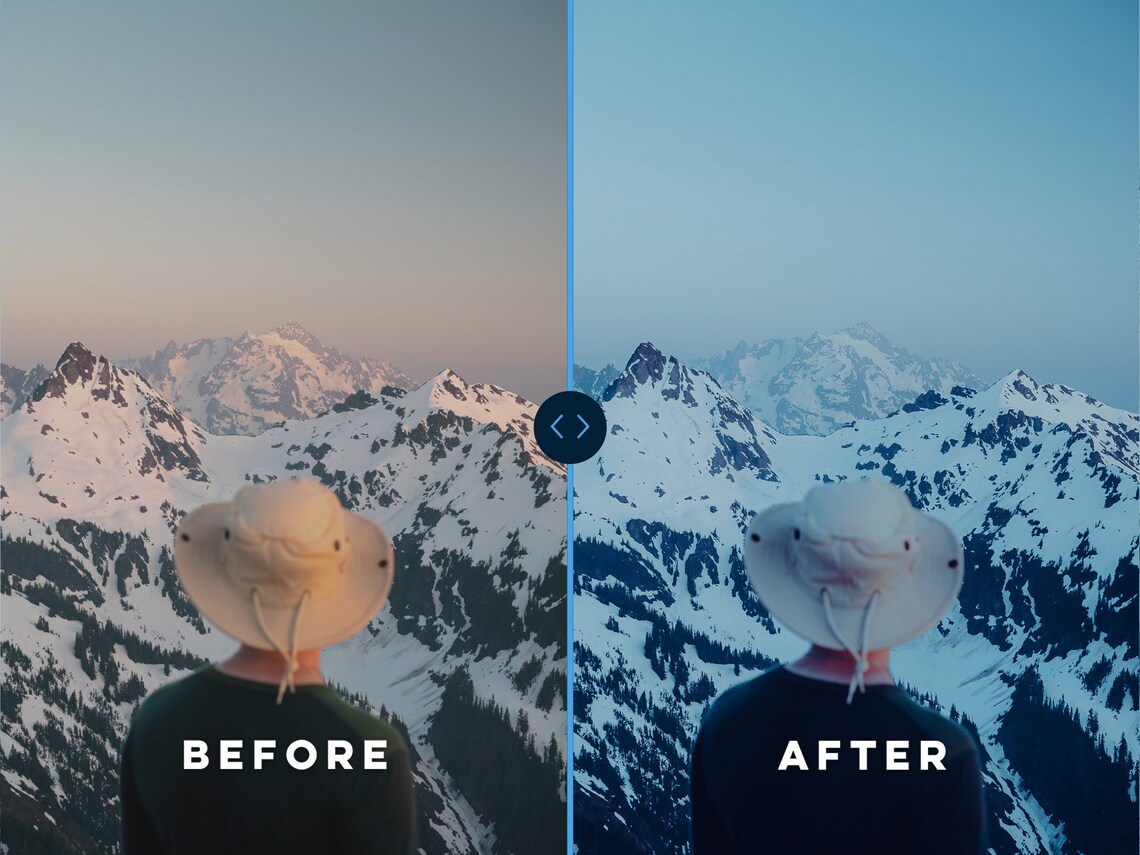 DEEP BLUES Presets, Aesthetic Film Presets, Landscape Presets, Moody ...