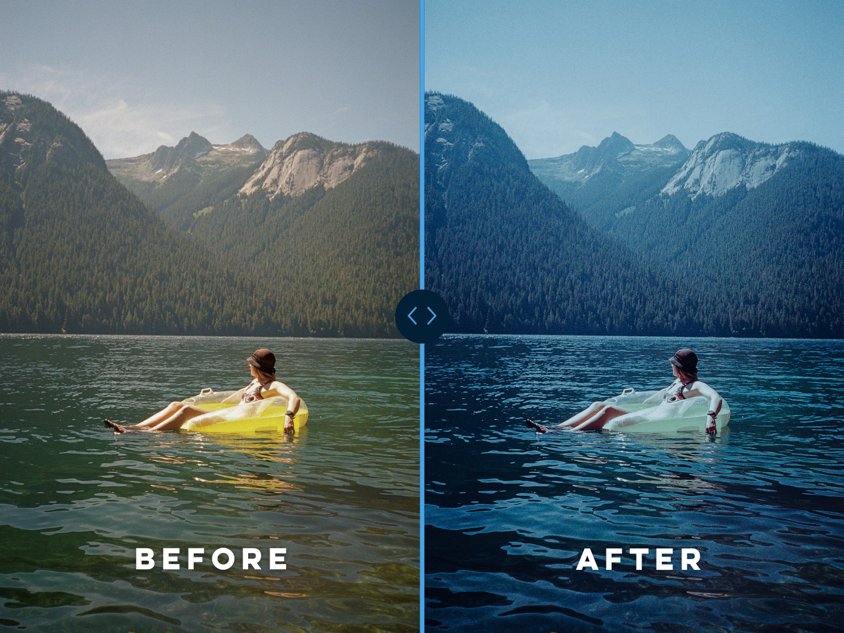 DEEP BLUES Presets, Aesthetic Film Presets, Landscape Presets, Moody ...