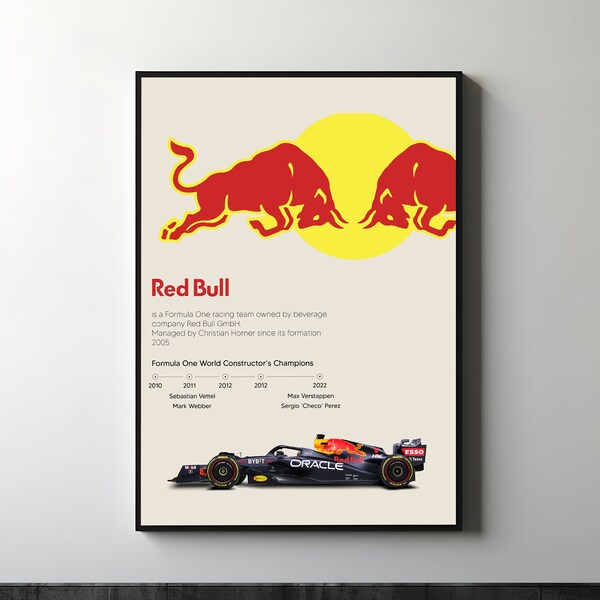 Red Bull Racing Wall Art - Etsy