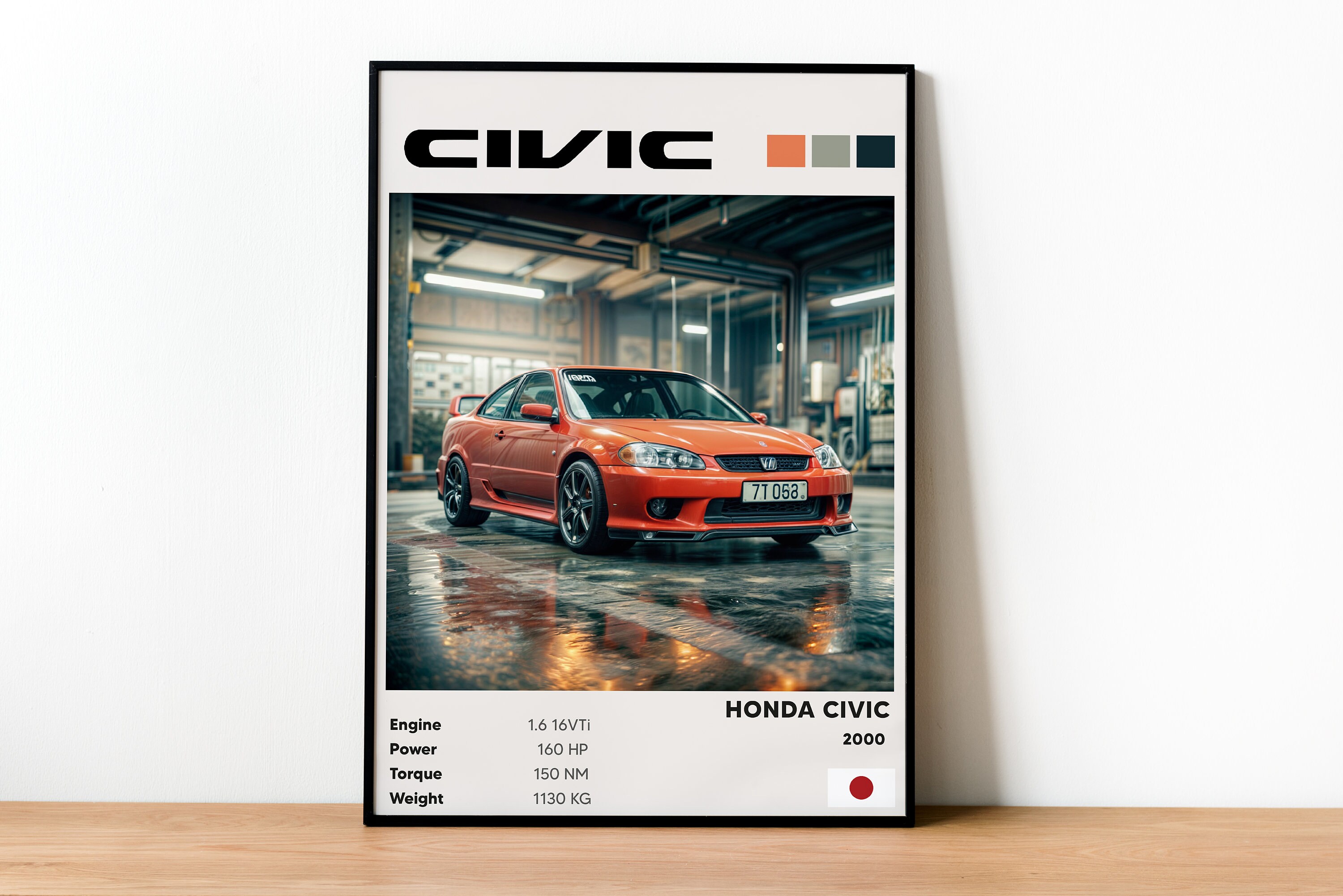 Honda Civic Type R Poster Digital Download Hypercar Print Supercar Art ...