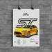 Ford Focus RS 2014, Ford Focus, Super Car Art, Ford ST, Car Poster ...