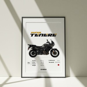 Yamaha Tenere 1200 2024 Motorcycle Wall Decor Motor Line Art for A ...