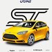 Ford Focus RS 2014, Ford Focus, Super Car Art, Ford ST, Car Poster ...