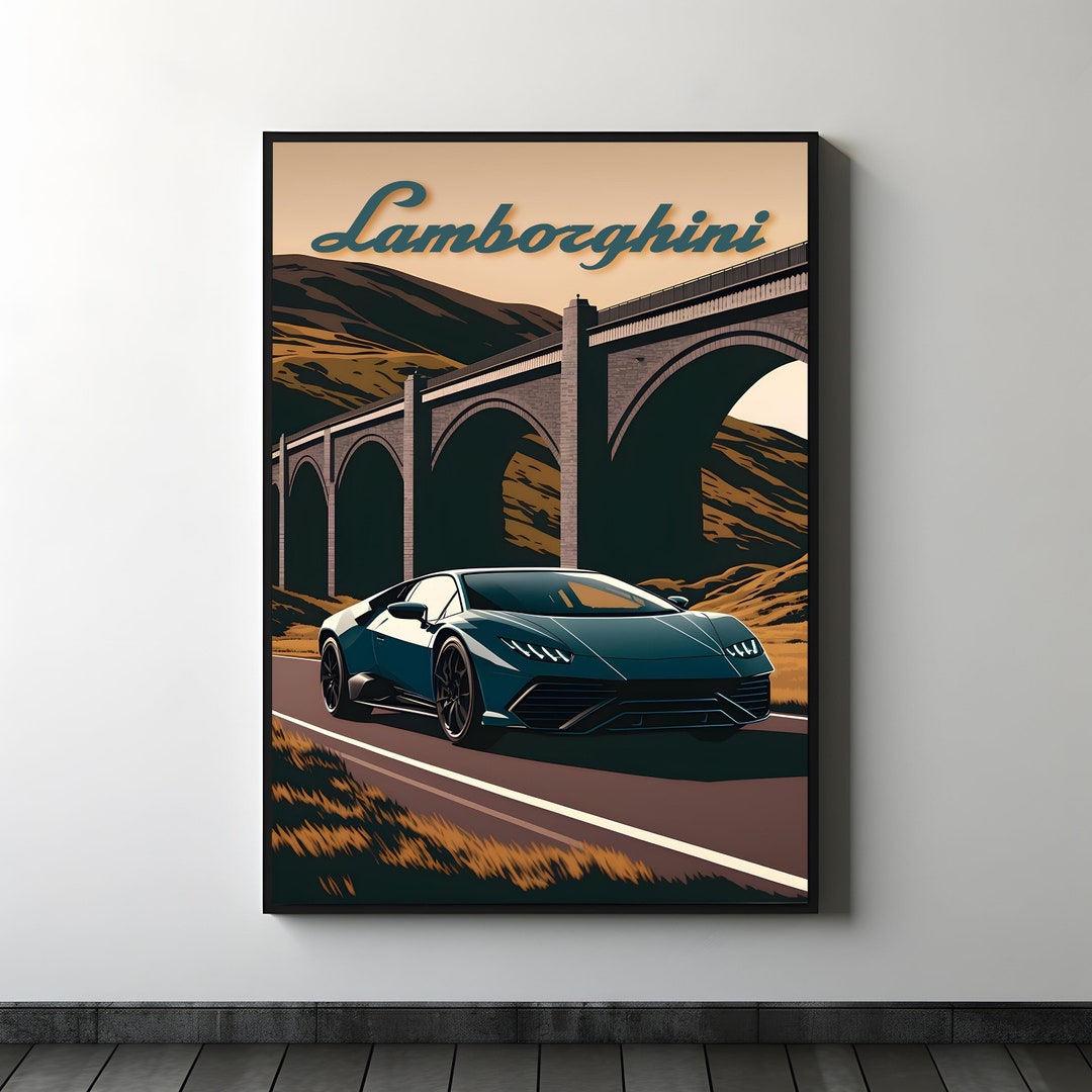 Lamborghini Aventador Poster, Lambo Print, Lamborghini Aventador Print ...