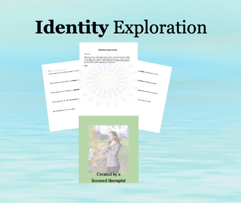 Identity Exploration Worksheet - Etsy