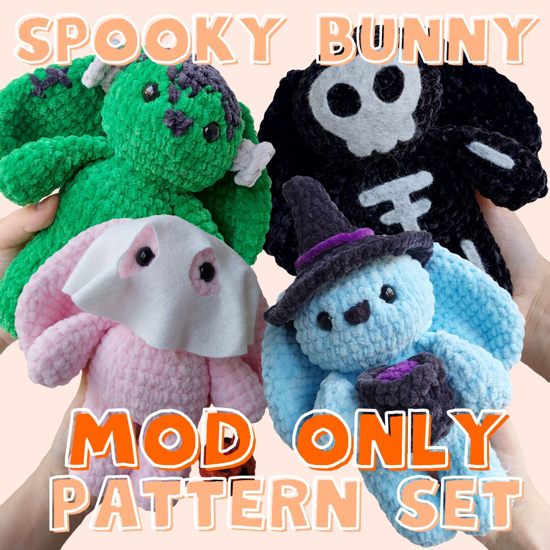 PATTERN: MOD ONLY Low-sew Spooky Bunnies - Etsy