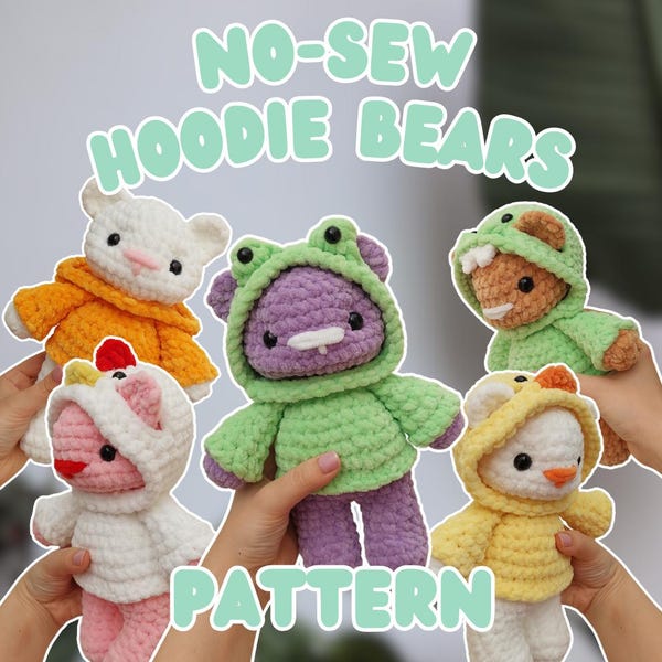 Crochet Dino Teddy Bear Pattern - Etsy