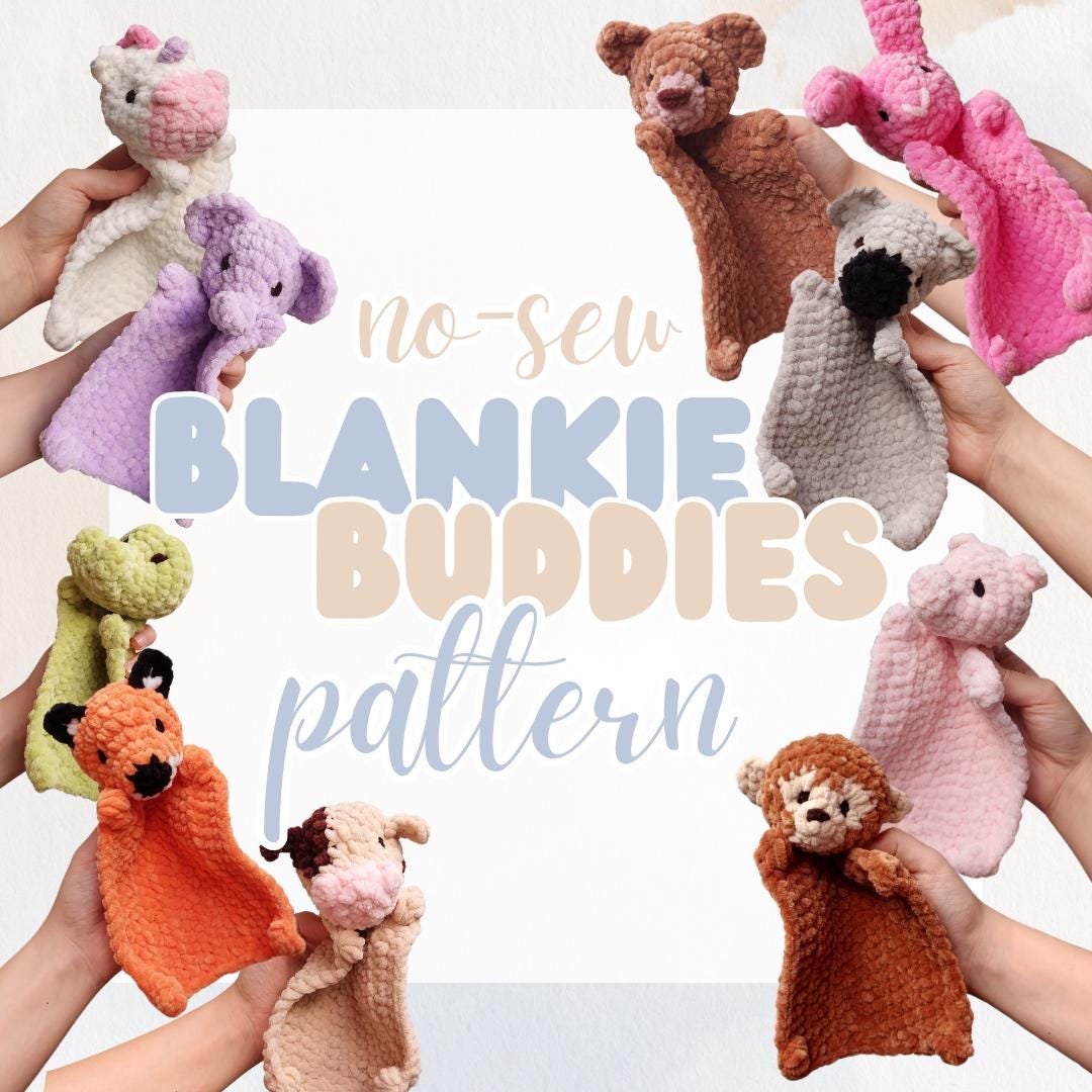 PATTERN: No-sew Blankie Buddies - Etsy