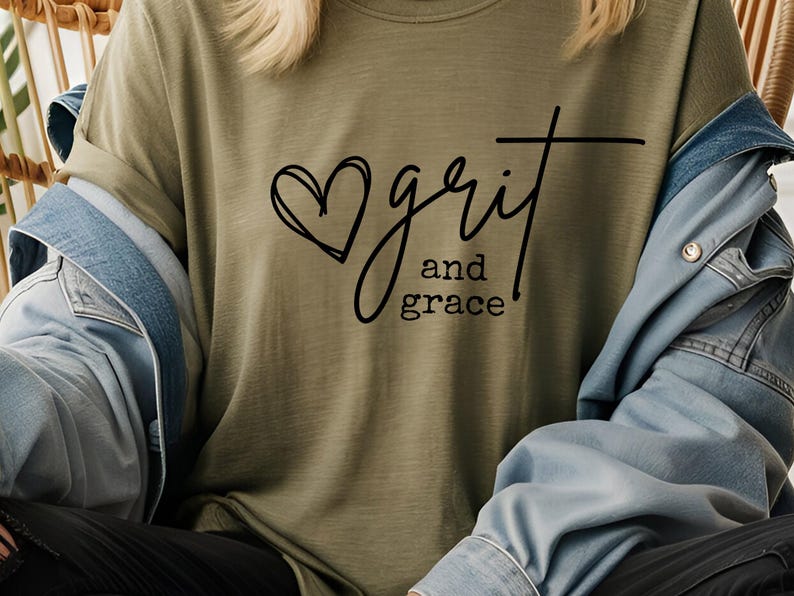 Grit and Grace Svg Religious Png Christian Tshirt Svg Inspirational Svg ...