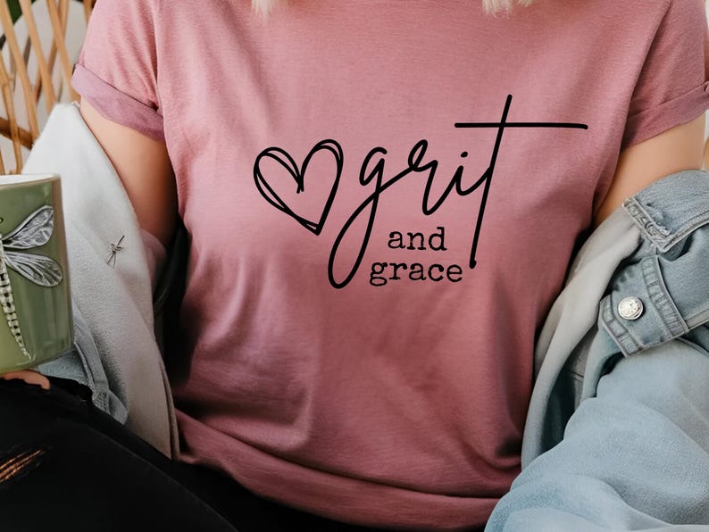 Grit and Grace Svg Religious Png Christian Tshirt Svg Inspirational Svg ...