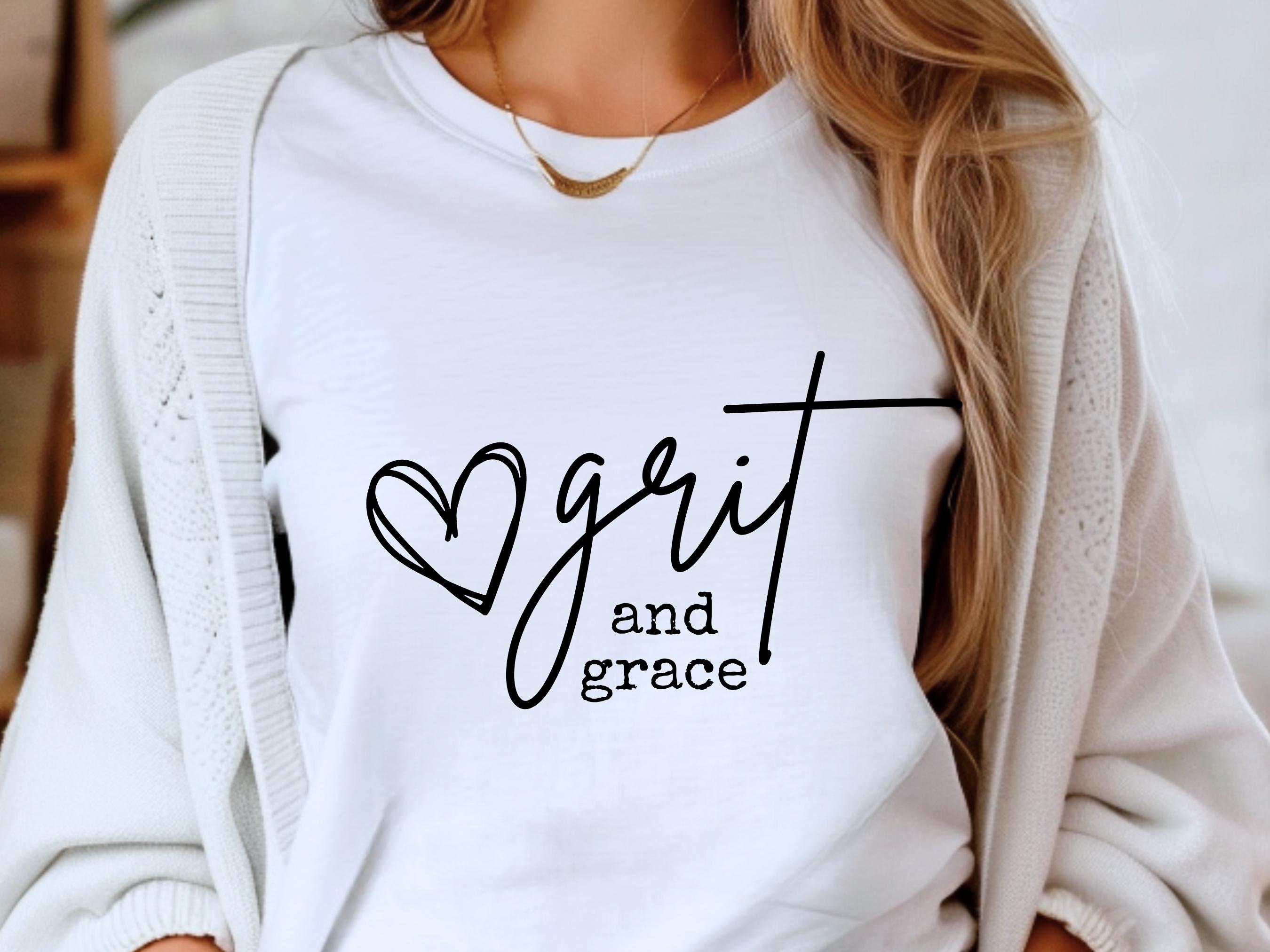 Grit and Grace Svg Religious Png Christian Tshirt Svg Inspirational Svg ...
