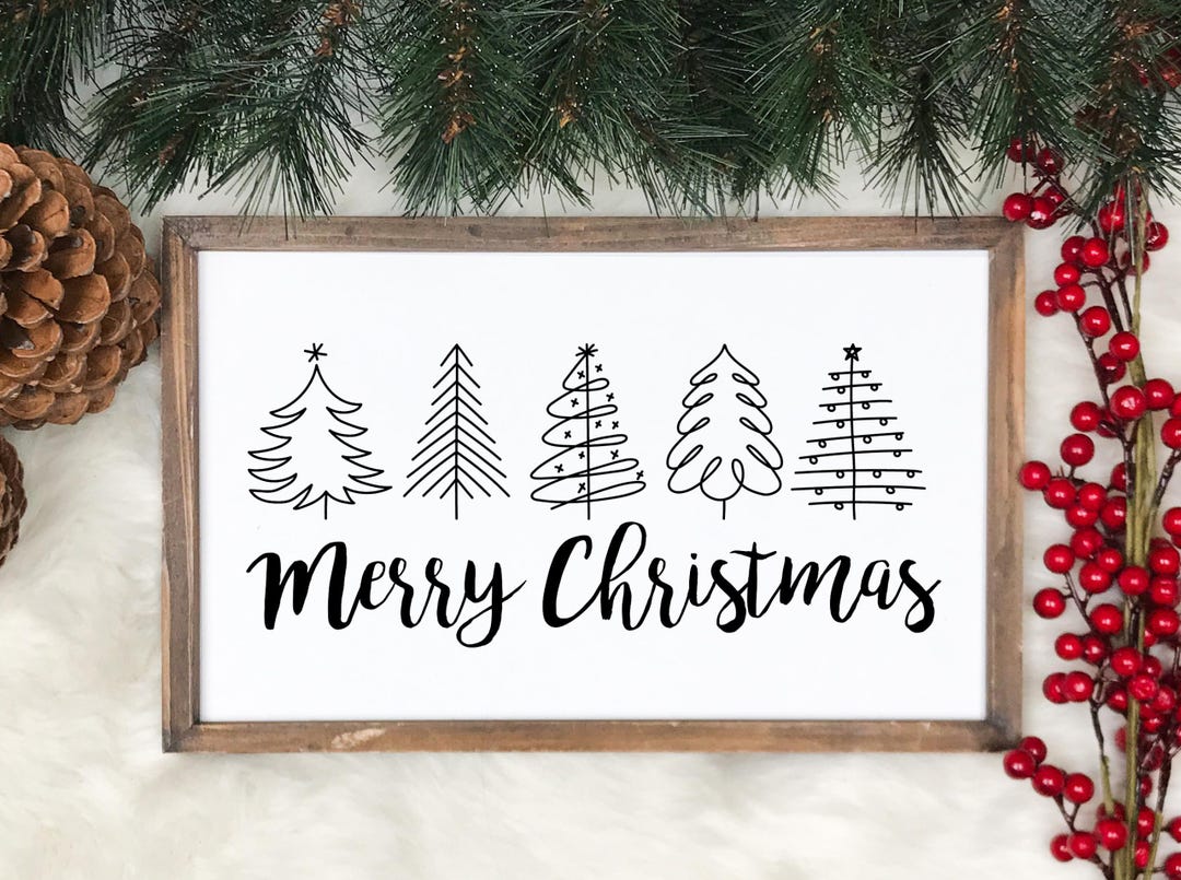 Merry Christmas Tree Svg Merry Christmas Png Christmas Trees Svg Merry ...